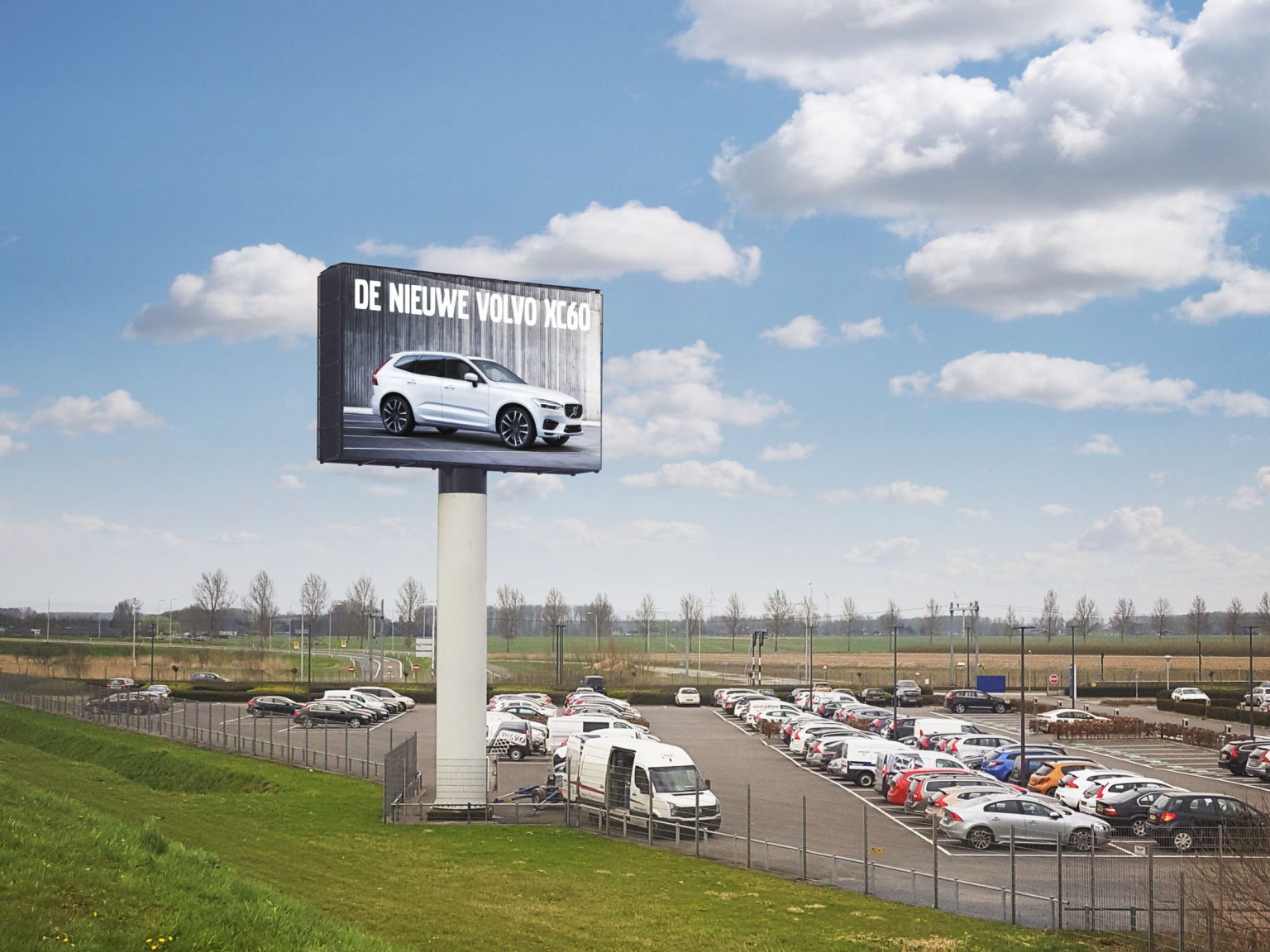 Grote LED-reclamemast - LED-display reclame | Q-lite