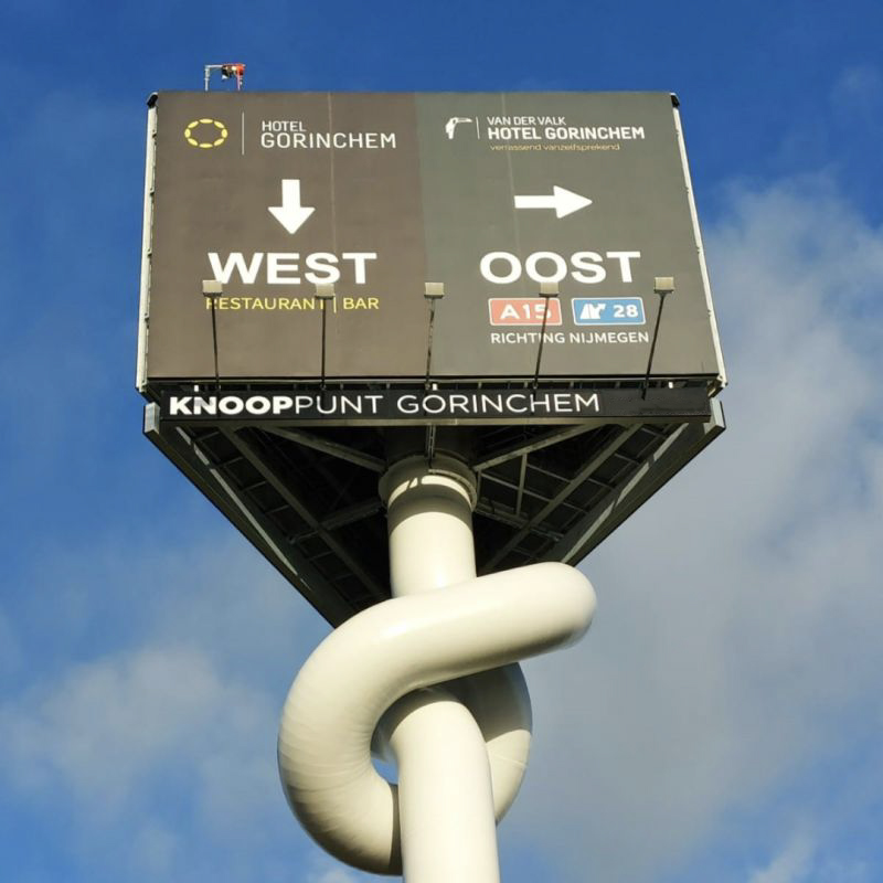 KNOOPpunt Gorinchem valt op met reclame | Q-lite